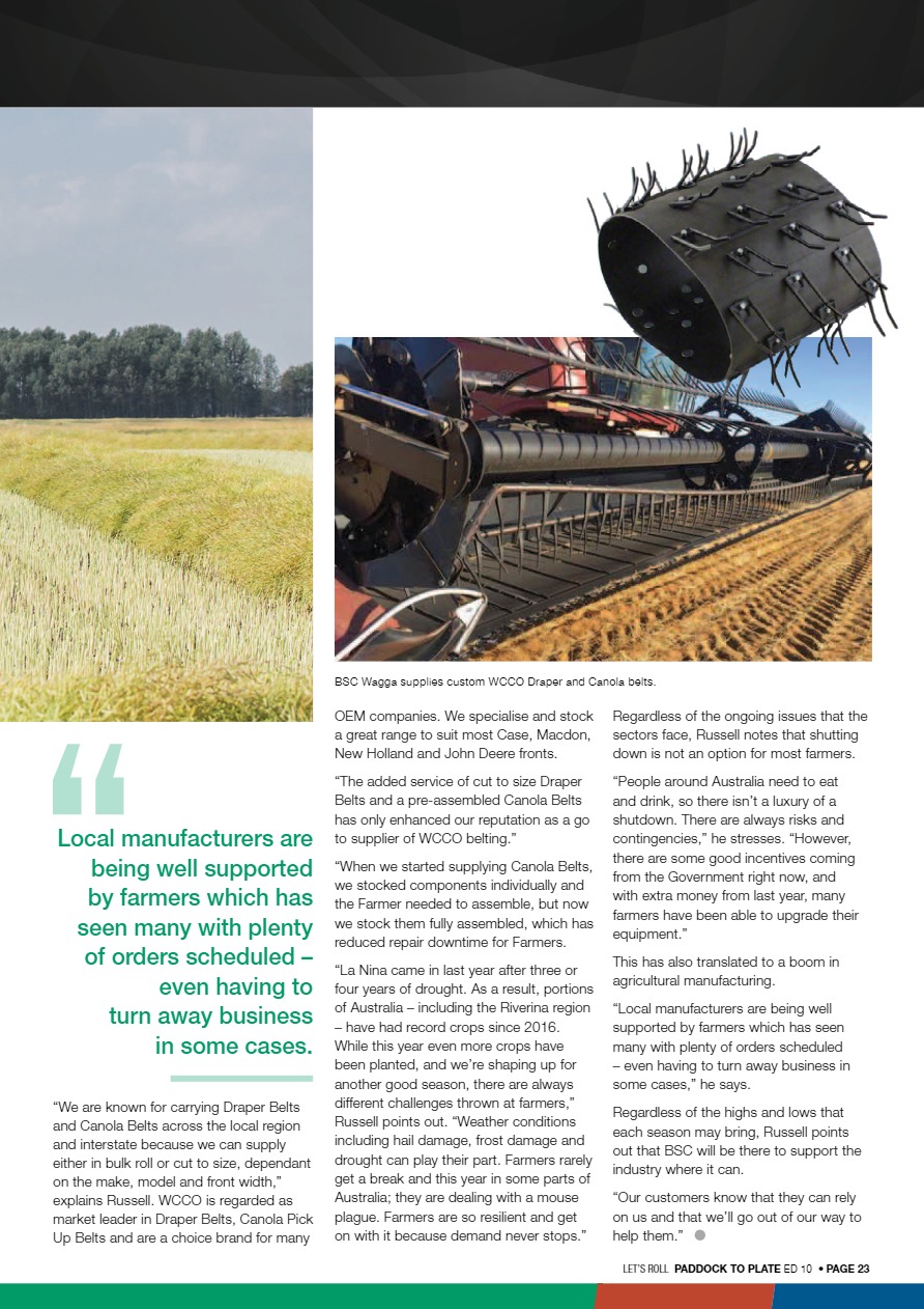 Paddock to Plate Edition 10 – Industry inMotion